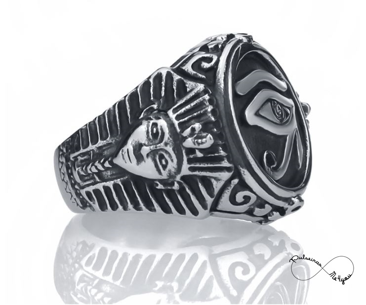 Anel Masculino Olho de Horus - Ref H32 - Pulseiras Me4You