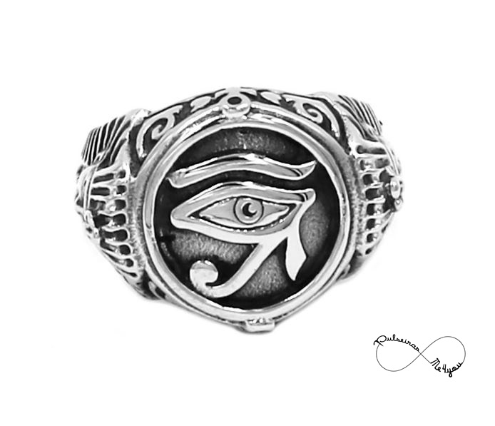 Anel Masculino Olho de Horus - Ref H32 - Pulseiras Me4You