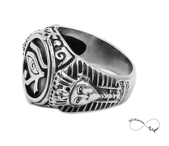 Anel Masculino Olho de Horus - Ref H32 - Pulseiras Me4You