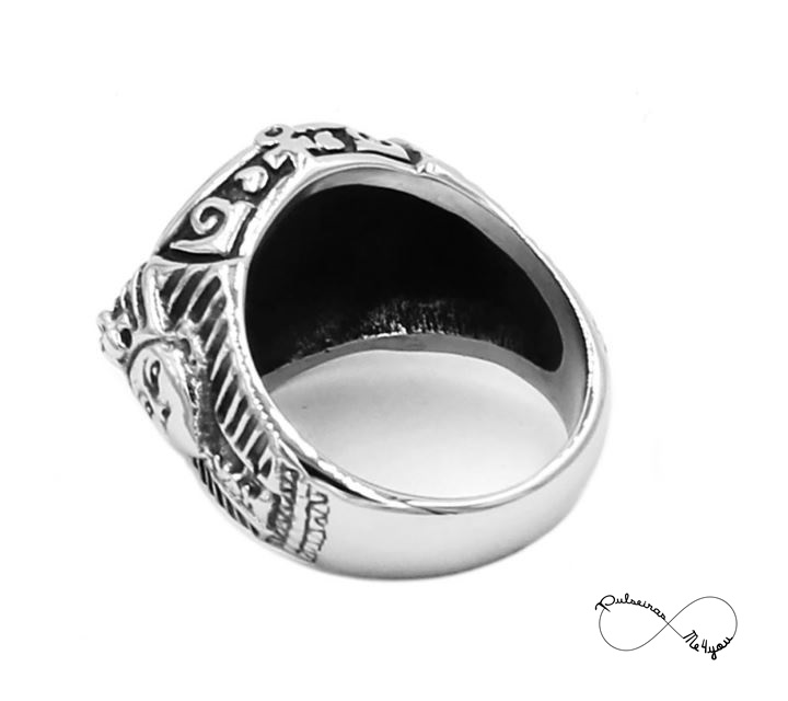 Anel Masculino Olho de Horus - Ref H32 - Pulseiras Me4You