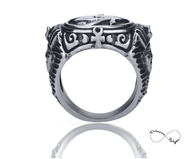 Anel Masculino Olho de Horus - Ref H32 - Pulseiras Me4You